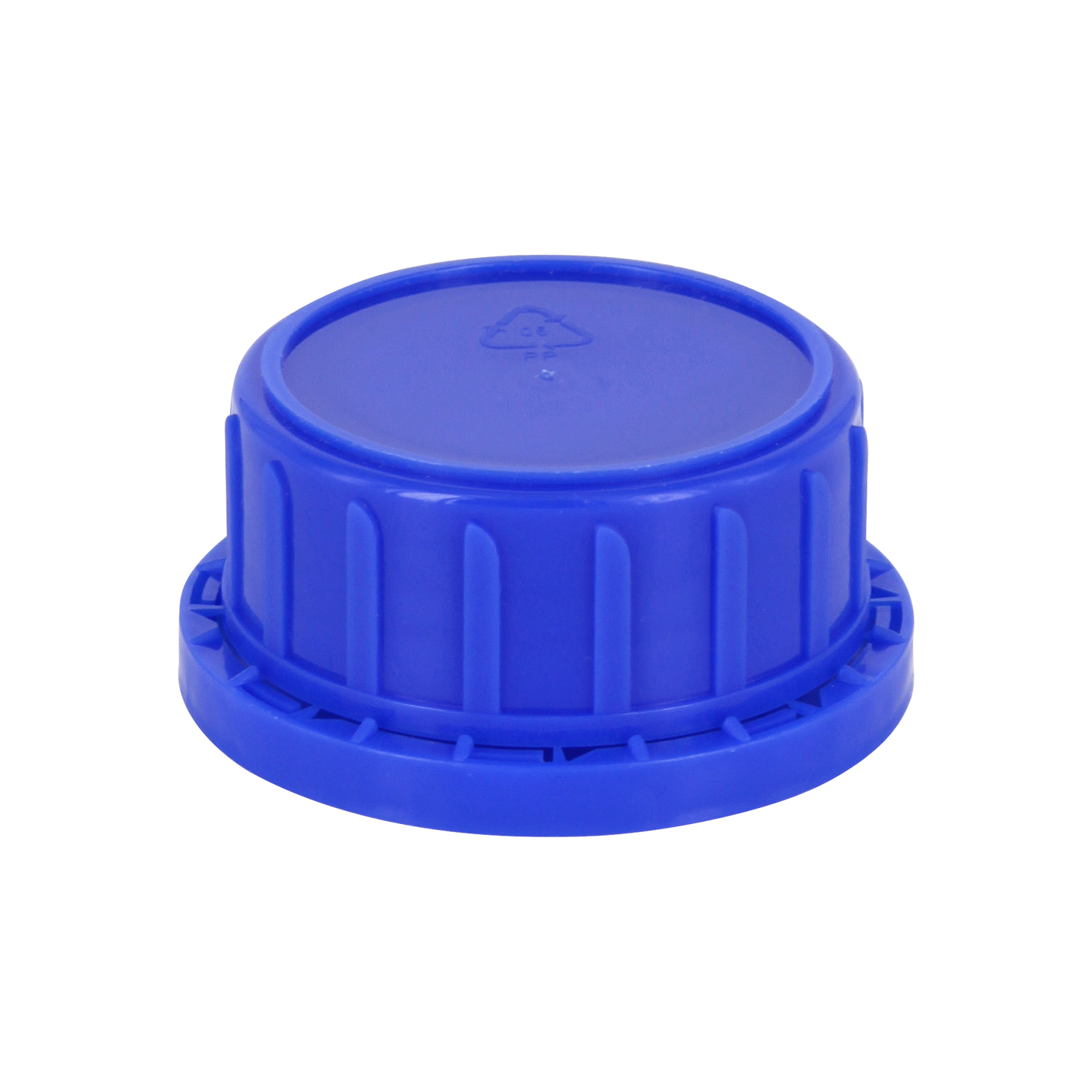 Bouchon à vis inviolable DIN 45 bleu avec insert en PEE, convient aux ...