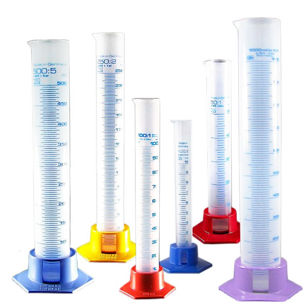 Set d'éprouvettes graduées (6 éprouvettes de 10 à 1000 ml ...